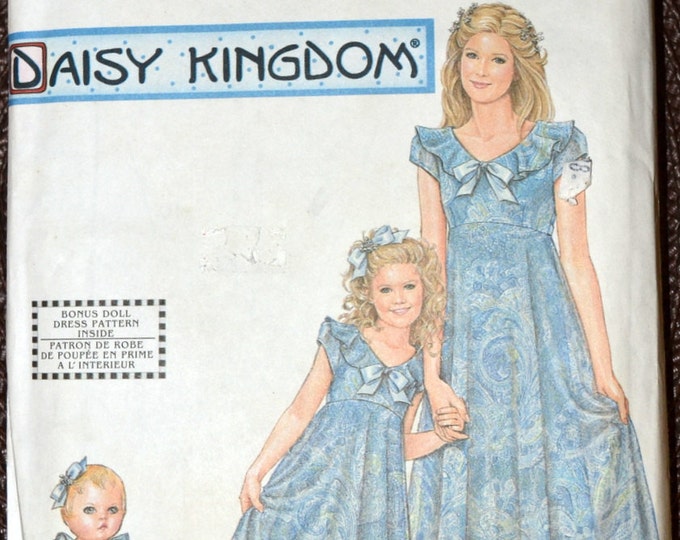 Sewing Pattern Simplicity 9732 Girls' and Misses' Pullover Dress and ...