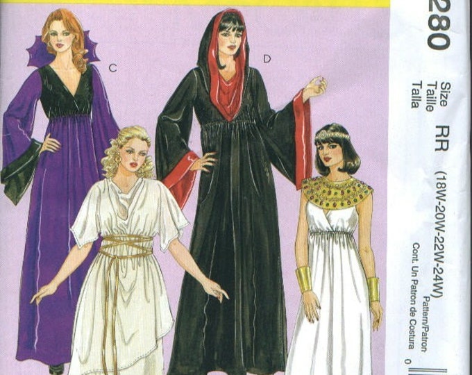 Costume Sewing Pattern Cleopatra, Greek Goddess, Sorceress Mccall's ...
