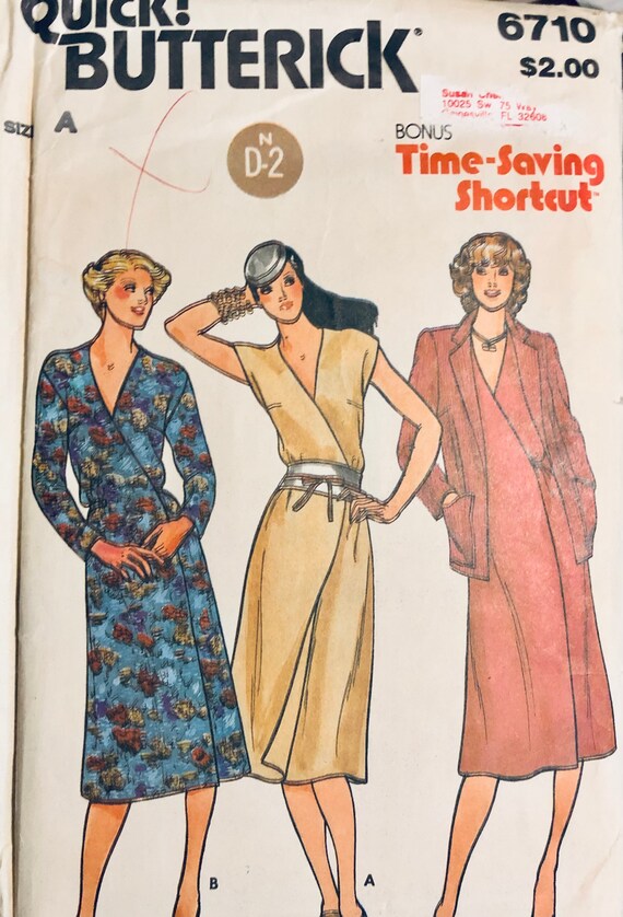 Misses' Dress and Jacket Sewing Pattern Butterick 6710 - Etsy