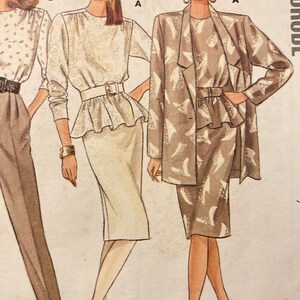 Misses' Jacket, Top, Skirt, and Pants Sewing Pattern..butterick 5728 ...