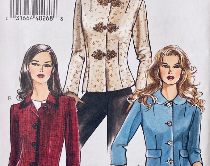 Misses’ Jacket Sewing Pattern Very Easy Vogue 8161 Size 14-20 Bust 36 ...