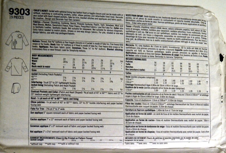 Children's Sewing Pattern Simplicity 9303 Design Your Own | Etsy