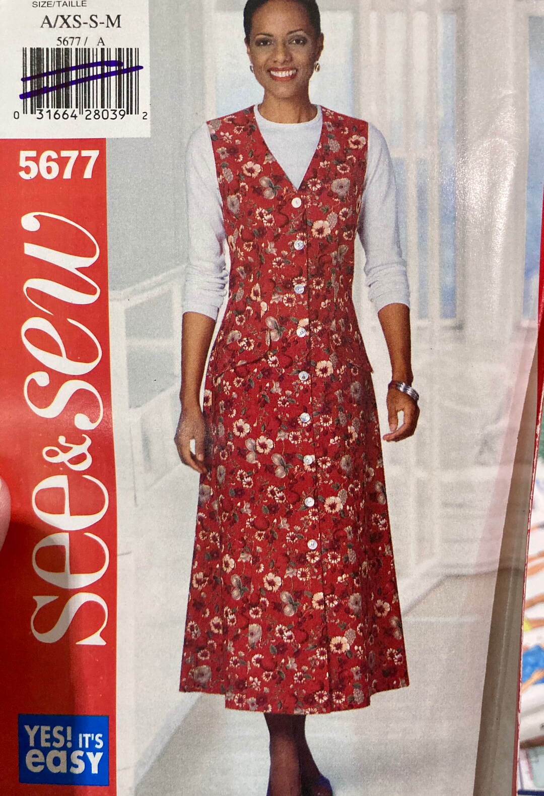 Misses' Fitted and Flared Jumper Sewing Pattern Butterick 5677 Uncut ...