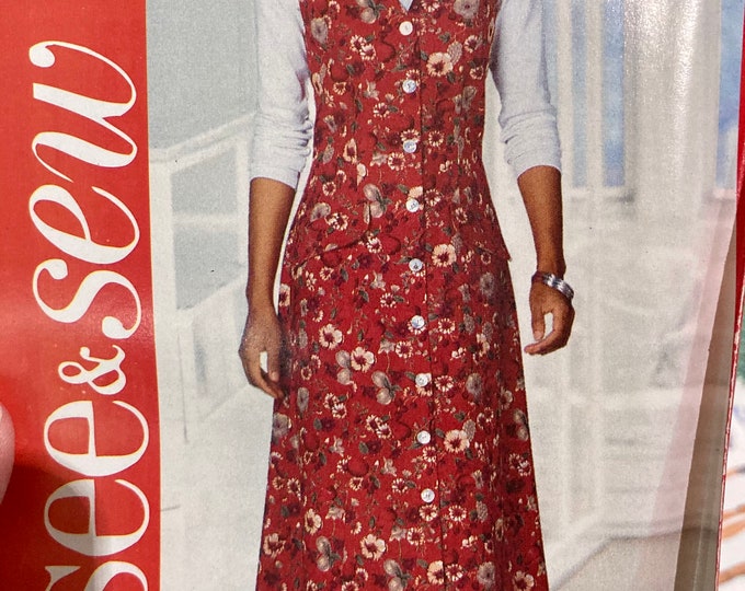 Misses' Fitted and Flared Jumper Sewing Pattern Butterick 5677 Uncut ...