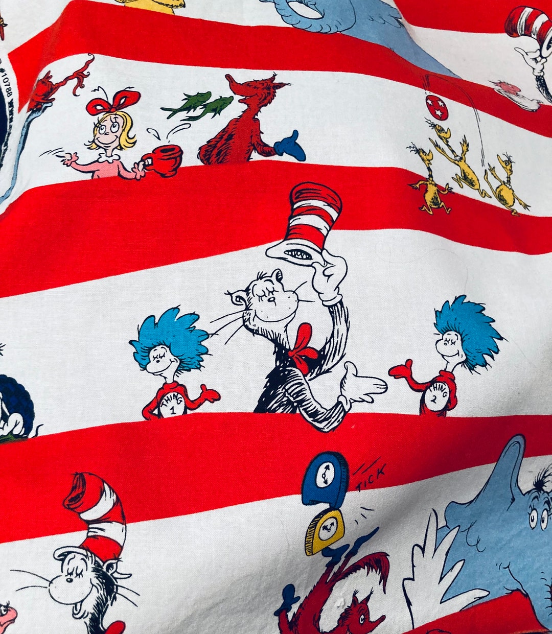 Dr Seuss Fabric....celebrate Seuss Fat Quarter...robert Kaufman Fabric ...