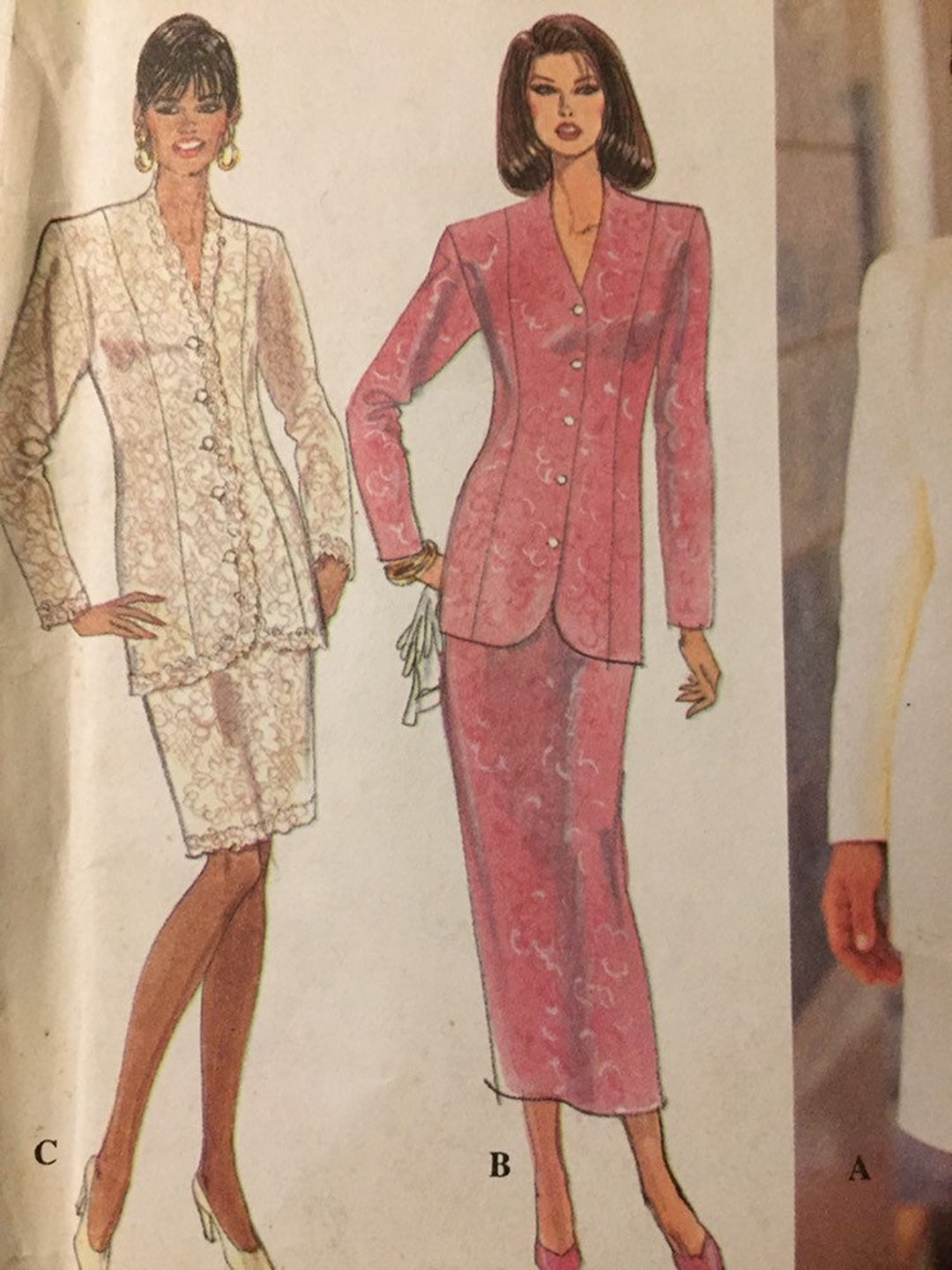 Misses Skirt and Jacket Sewing Pattern Simplicity 8732 Misses' Size 18 ...