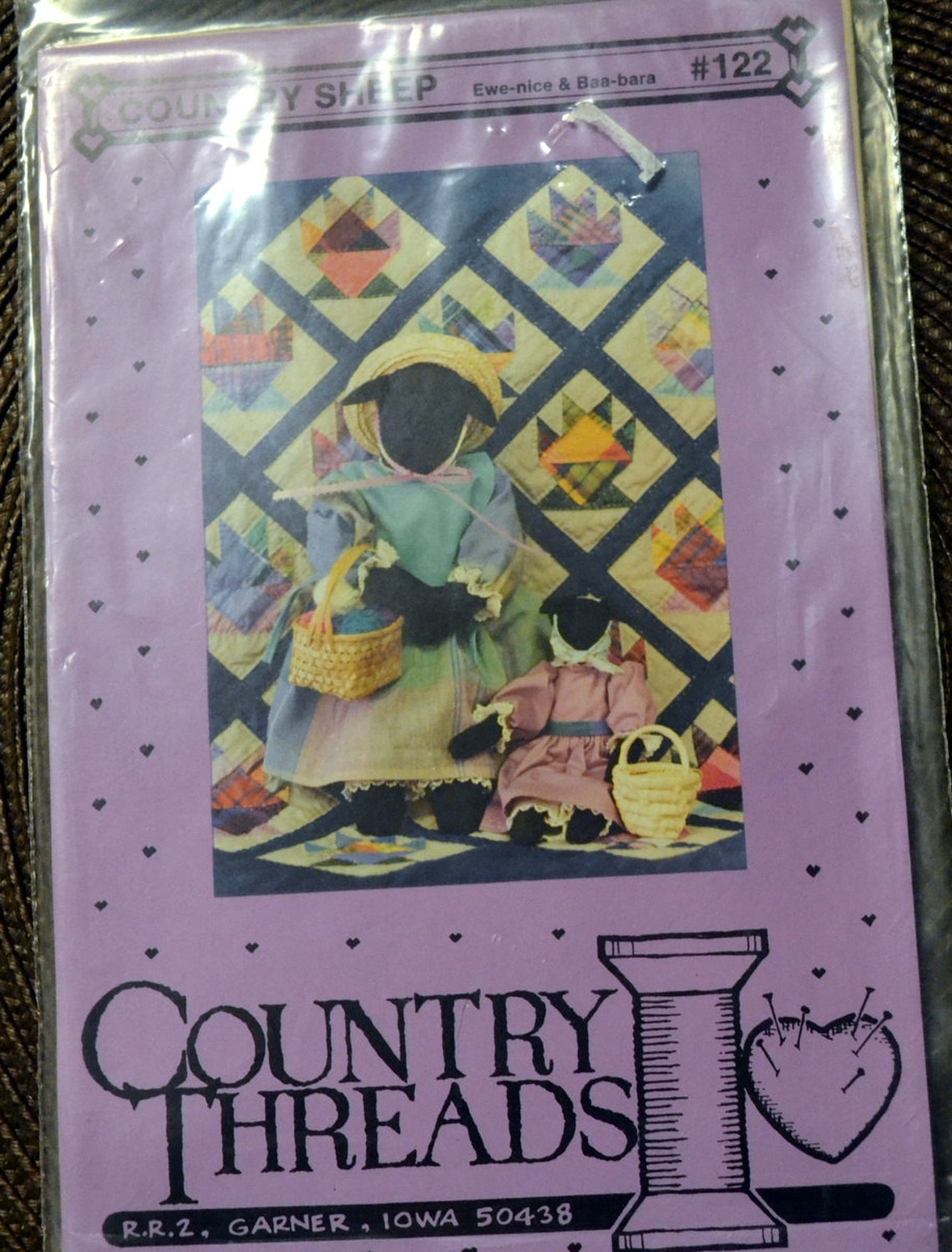 Country Sheep Doll and Quilt Sewing Pattern Country Threads | Etsy