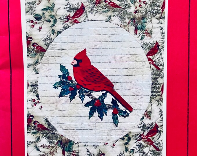 Cardinal Quilting Pattern…3-d Appli-bond Technique .. Uncut Petal Play ...