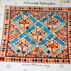 Autumn Splendor Quilting Pattern Uncut Complete....quilting...colorado ...