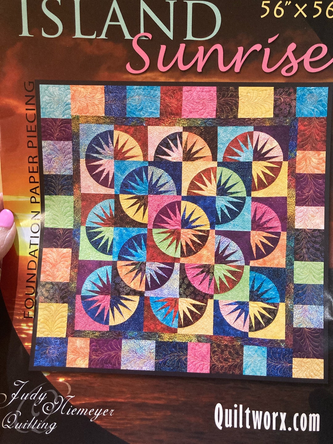 Quiltworx Island Sunrise Quilting Pattern...paper Piecing Quilting ...