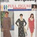 Women's Two Piece Dress Sewing Pattern...simplicity 9124 Size 18W-24W ...