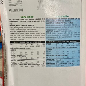 Misses' Fitted and Flared Jumper Sewing Pattern Butterick 5677 Uncut ...