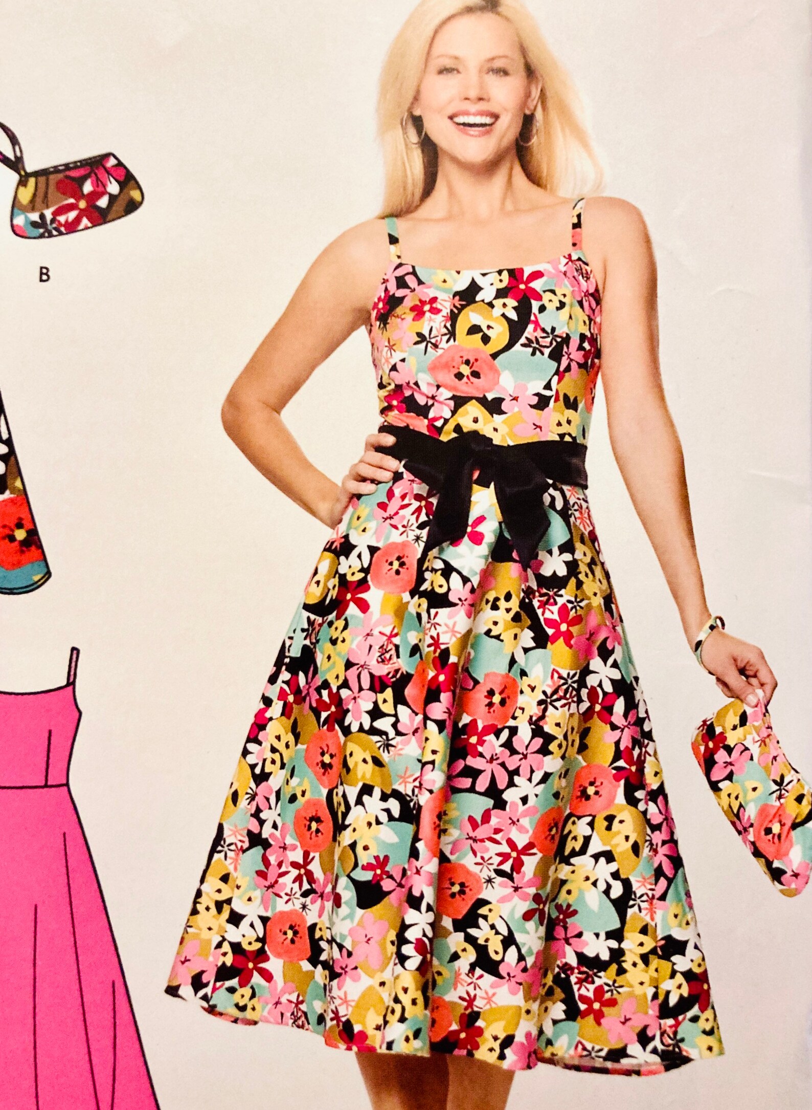 Misses' Dress and Bag Sewing Pattern Simplicity 4265 Size - Etsy