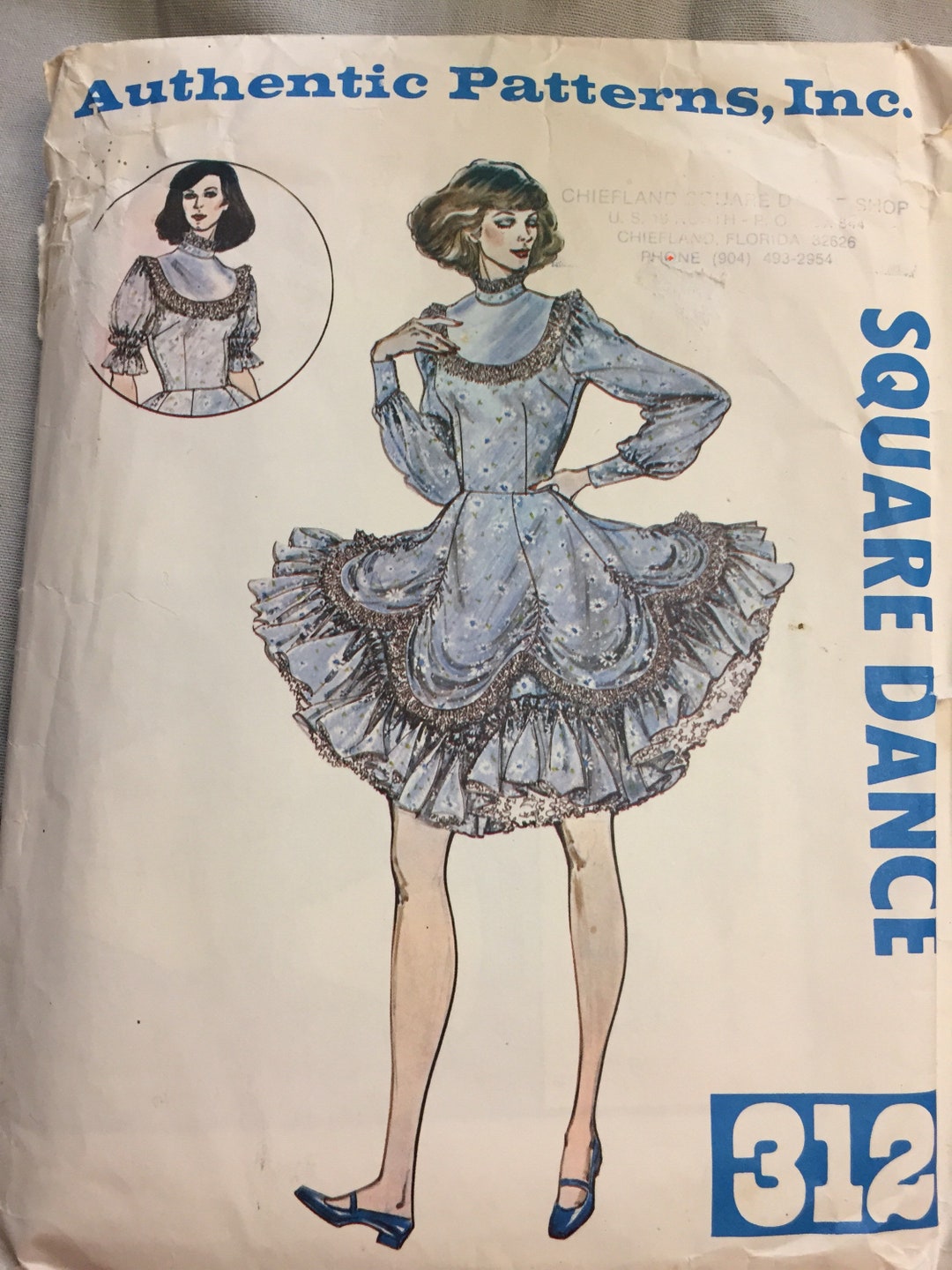 Square Dance Dress Sewing Pattern...authentic Patterns 312 Misses' Size ...