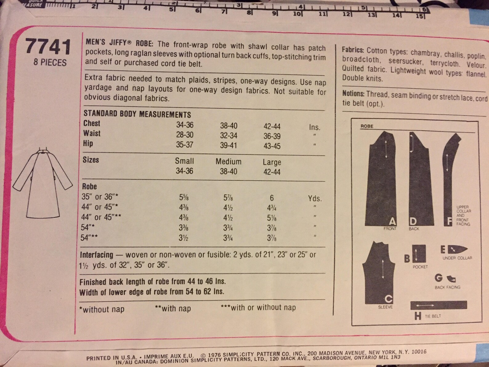 Vintage Robe Jiffy Sewing Pattern Simplicity 7741 or 7702 - Etsy
