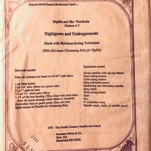 Sophie's Nightgown, Undergarments, and Christening Baby Sewing Pattern ...