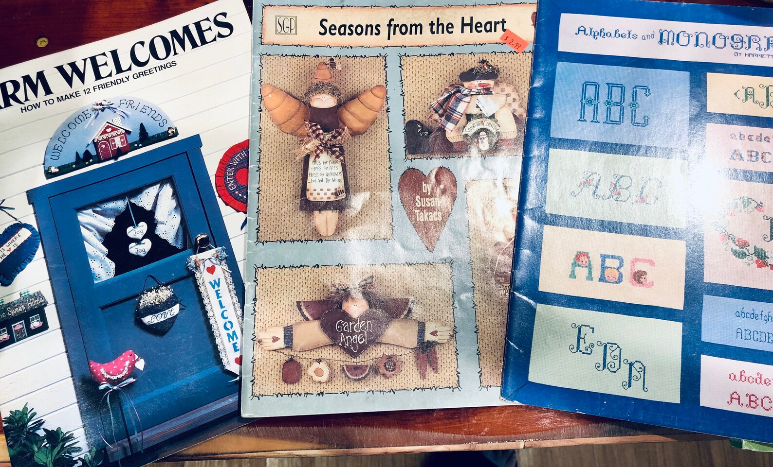 Fiber Art Leaflets....3 Leaflets...warm Welcomes...seasons From the ...