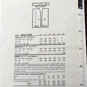 60s Proportioned Skirts Sewing Pattern Butterick 3144 Waist 32 Hip 42 ...