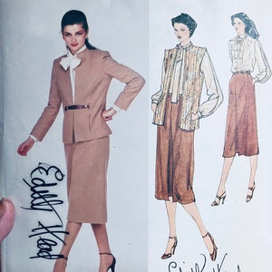 Signed Edith Head Vogue 2220 Sewing Pattern Misses' Jacket, Skirt ...