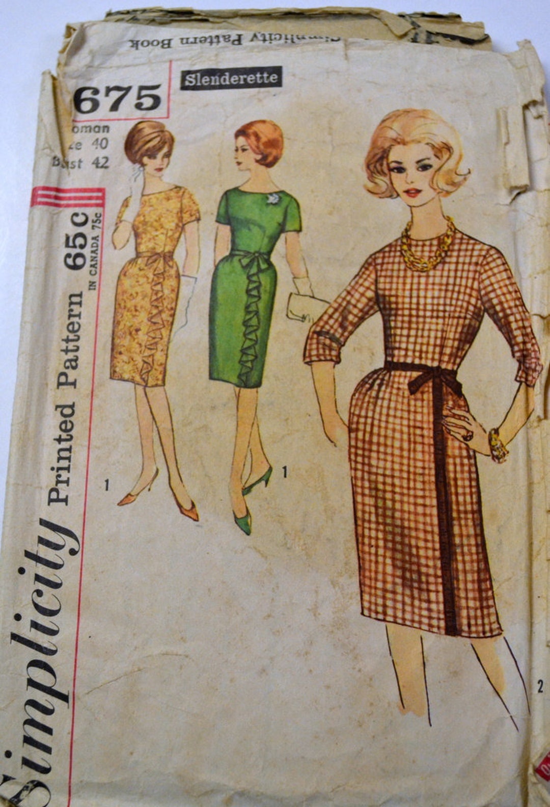 Women's Dress and Jacket Sewing Pattern Simplicity 4675 Women's Dress ...