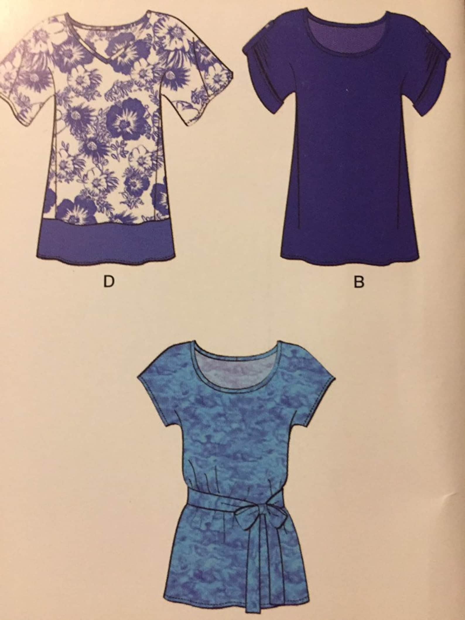 Misses' Pullover Tops Sewing Pattern New Look 6025 Misses' Size 6-16 ...