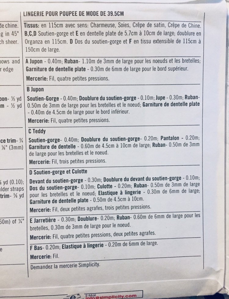 Simplicity 9527 Series 3 Couturier Doll Clothes for 15 - Etsy