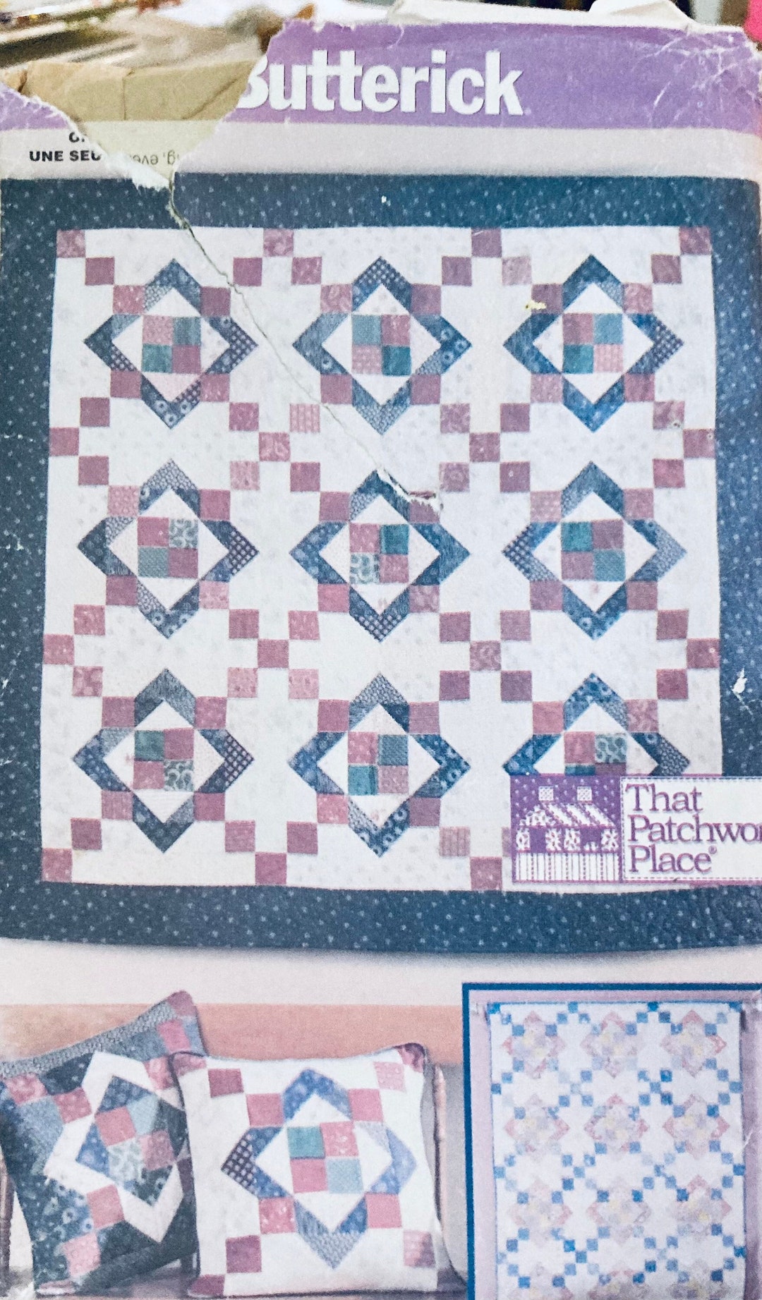 Aunt Nancy's Quilt With Pillow Quilting Pattern Butterick 5732 ...