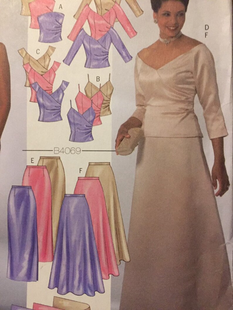 Misses' Top Skirt and Stole Sewing Pattern Butterick - Etsy