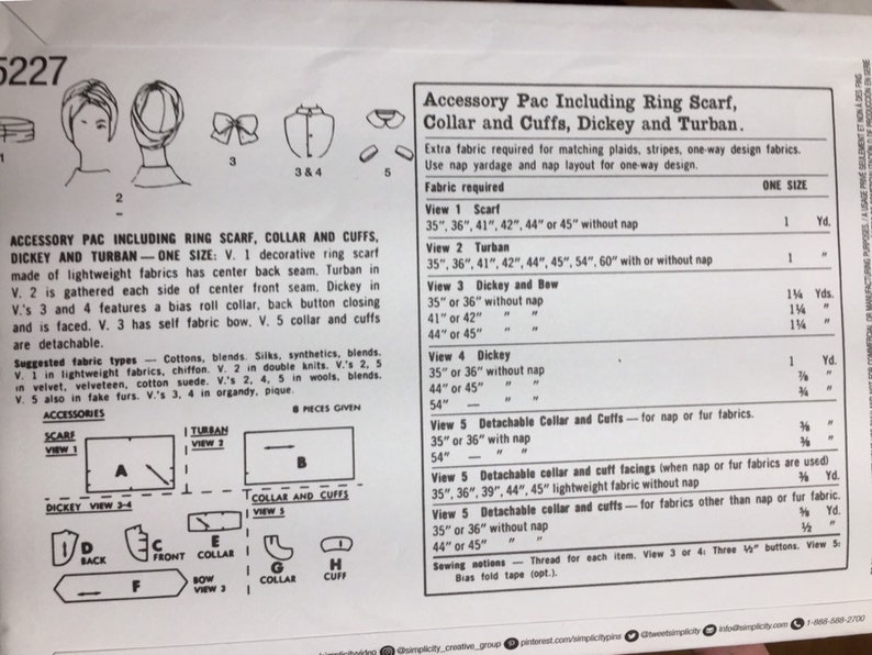 Misses' Retro Hats Sewing Pattern Simplicity4178 OR 4677 - Etsy