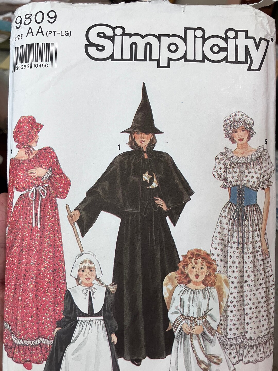 Misses' Costumes Sewing Pattern Simplicity 9809 Size Pt-lg Bust 30-42 ...