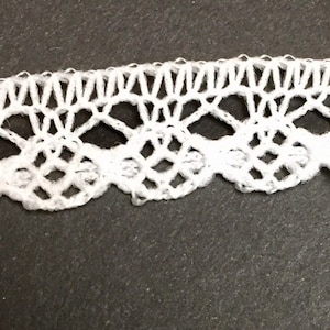 Vintage Edge Lace White Lace 0.5 Inches Wide 7.5 Yards Long - Etsy