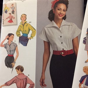 Misses' 1950's Fashion Sewing Patterns Simplicity 8464 OR 8445 Uncut ...