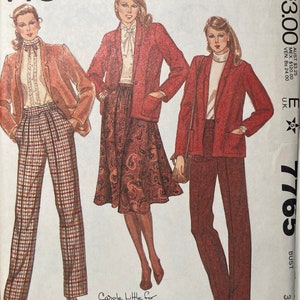 Misses' Jacket, Skirt, and Pants Sewing Pattern Carole Little for St ...