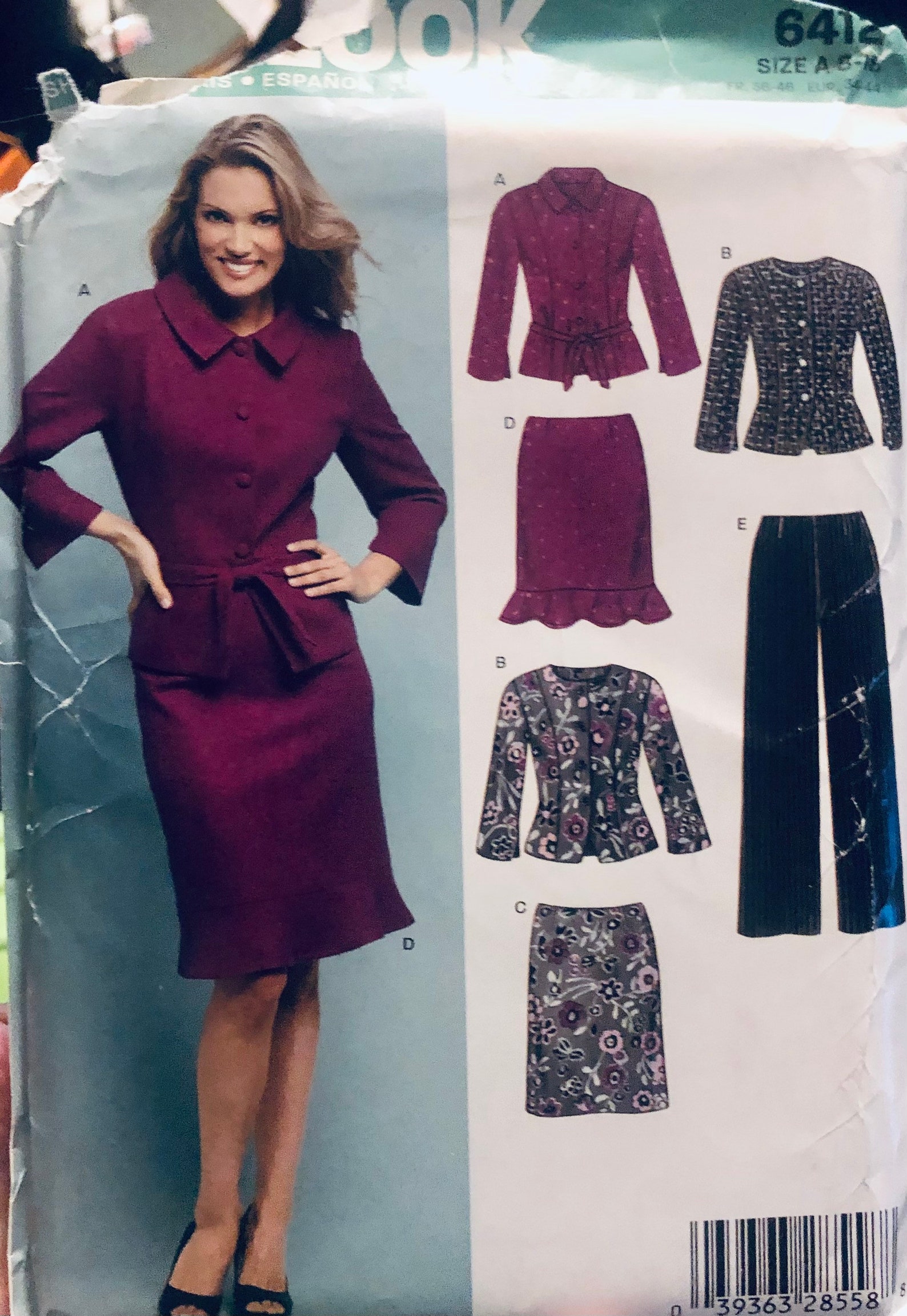 Misses' Coordinates Jacket Skirt and Pants Sewing - Etsy