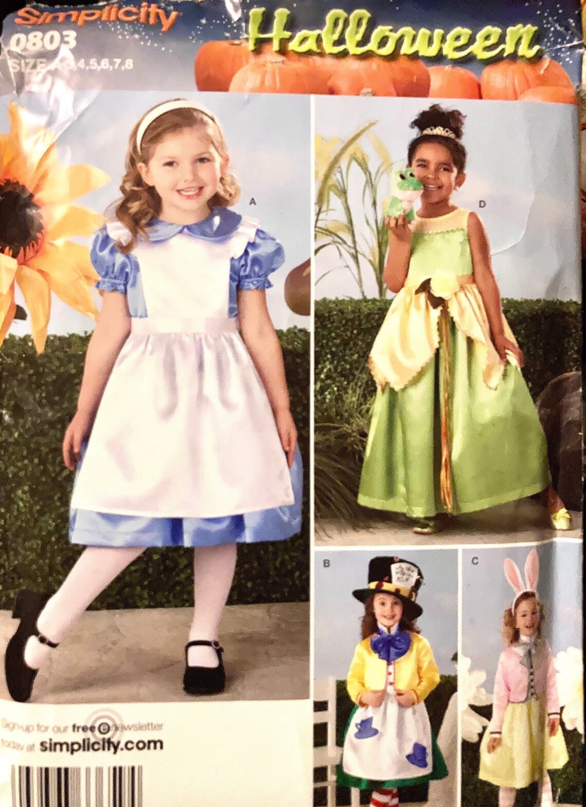 Children's Costume Sewing Pattern Simplicity 0803 Dorothy - Etsy