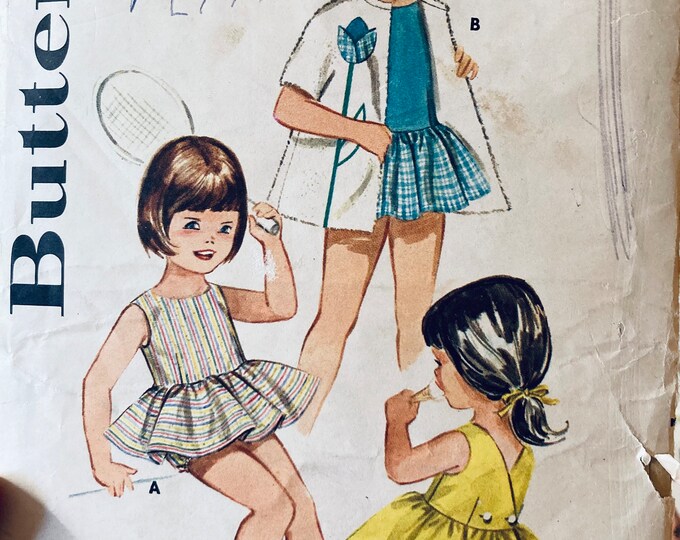 Girls' Sportswear Sewing Pattern Butterick 3096 Size 6 Chest 24 Inches ...