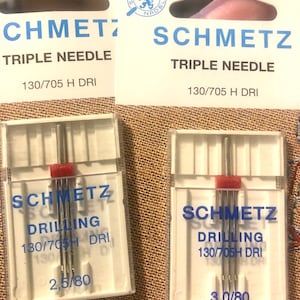 Schmetz Triple Needles....sewing Machine Needles......size Choice ...