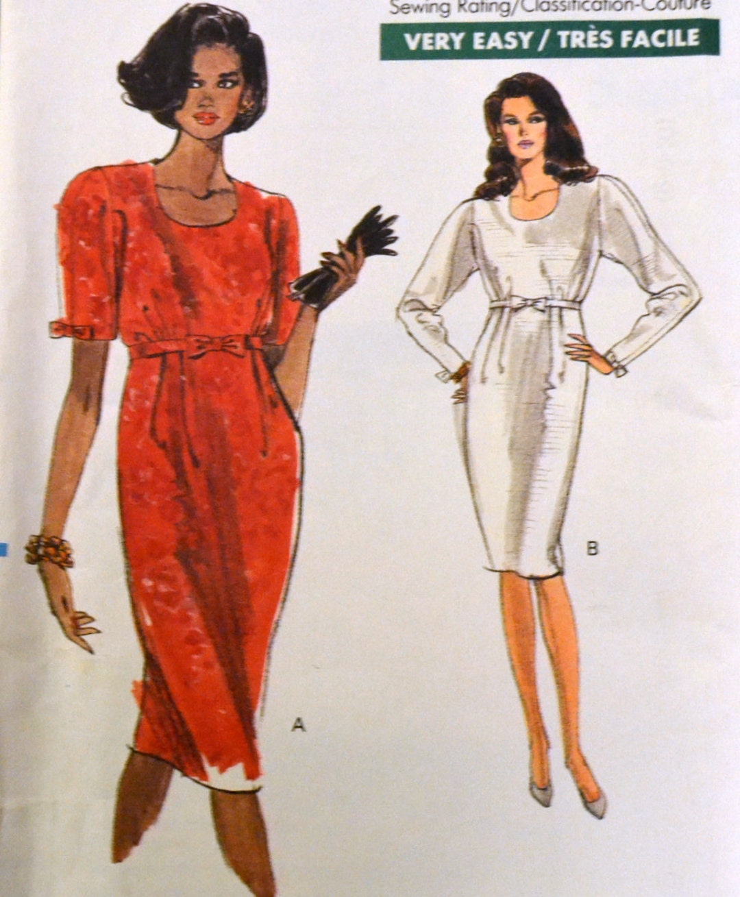 Misses' Dress Sewing Pattern Very Easy Vogue 7513 Misses' Dress Size 6 ...