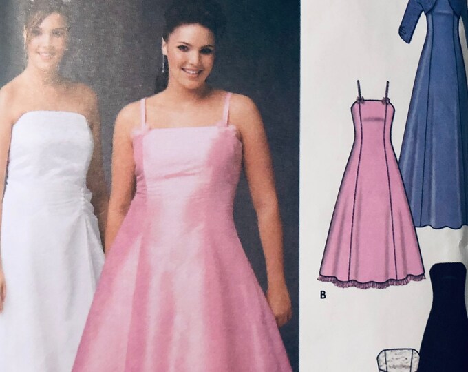 Women's Formal Gown and Bolero Sewing Pattern Simplicity 5207 Bust 48 ...
