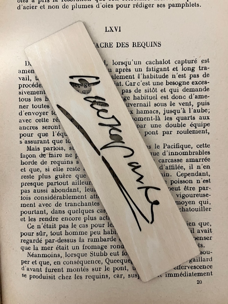 Napoleon Bonaparte Wooden Bookmark - Signature, Imperial Eagle and Bee ...