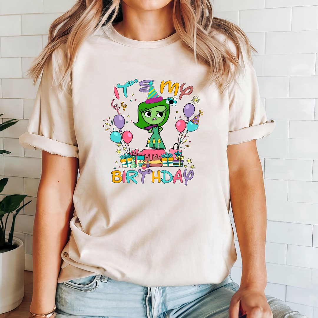 Disgust Birthday Shirt, It's My Birthday Shirt, Inside Out 2 Birthday ...
