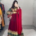 Afghan Traditional Chamra Embroidered Floor Length Banaras and Velvet ...