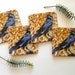 COASTER SET of 4 Crow Coasters Mosaic Art Cork Backed Coaster Coaster ...