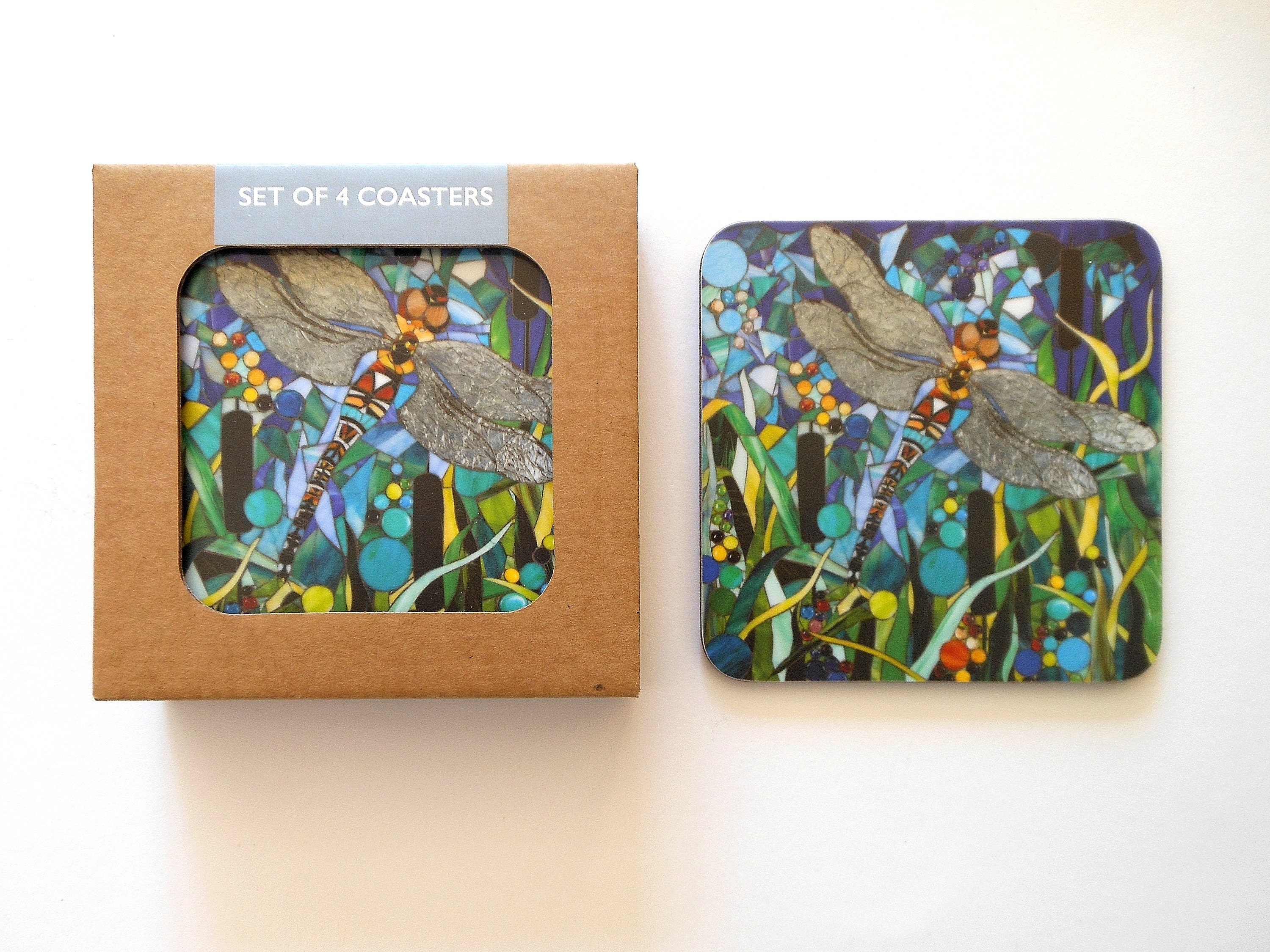 Hawker Dragonfly Coaster Hawker Dragonfly Art Housewarming Gift for Her ...