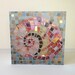 Blue Snail Card - Mosaic Art - Fossil Shell Card - Snail Shell Card ...