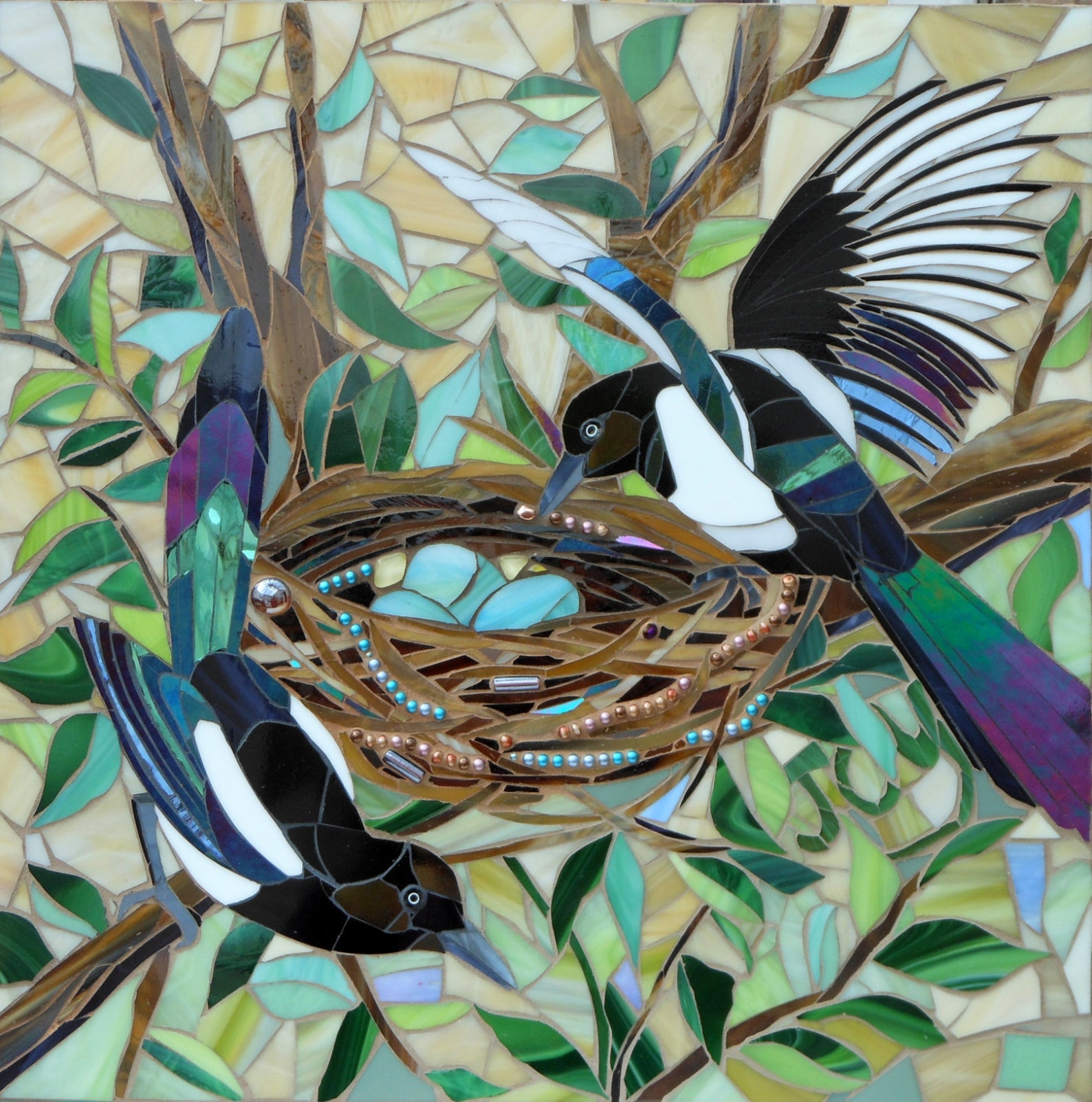 Two for Joy Magpie Card Magpie Art Eco Friendly Card | Etsy