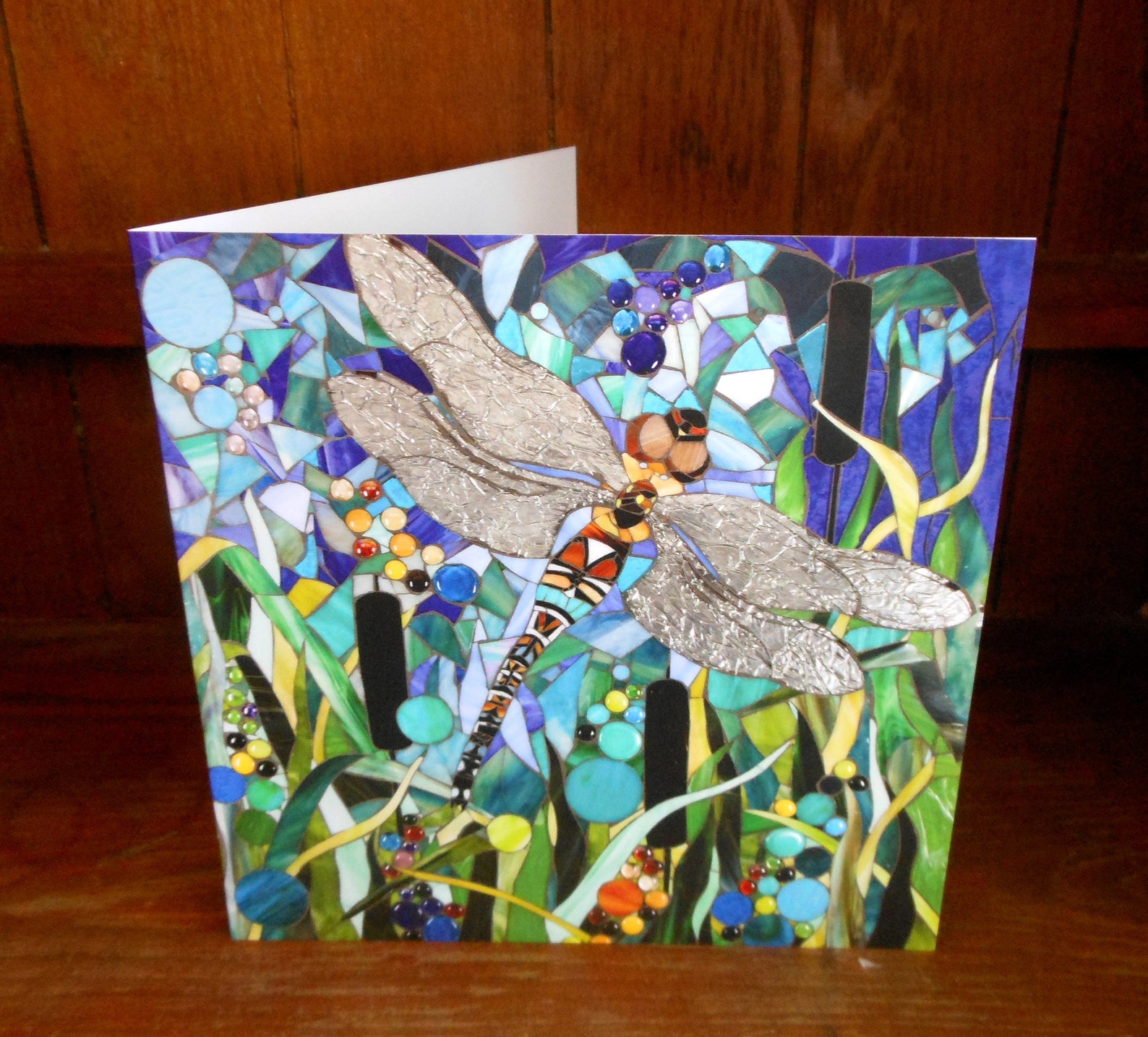 Dragonfly & Bulrushes Card Dragonfly Card Eco Friendly - Etsy