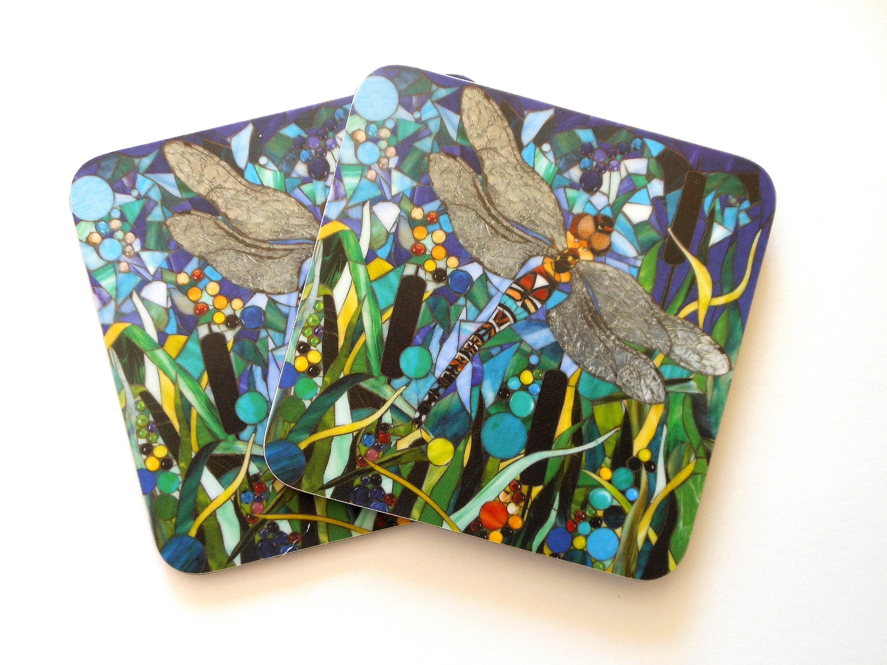 Hawker Dragonfly Coaster Hawker Dragonfly Art Housewarming Gift for Her ...