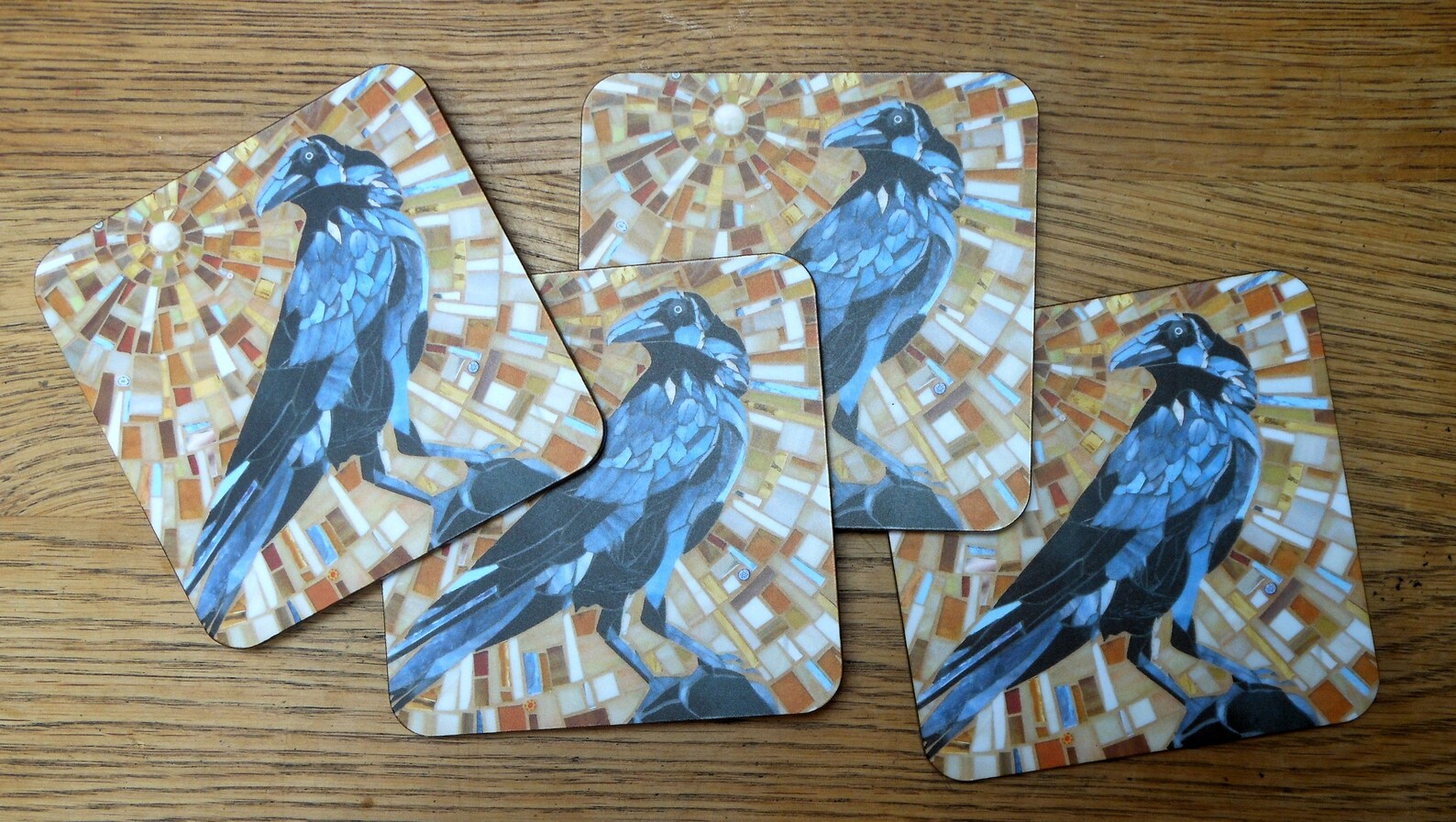 Crow Print Limited Edition Giclee Print From Original Glass | Etsy