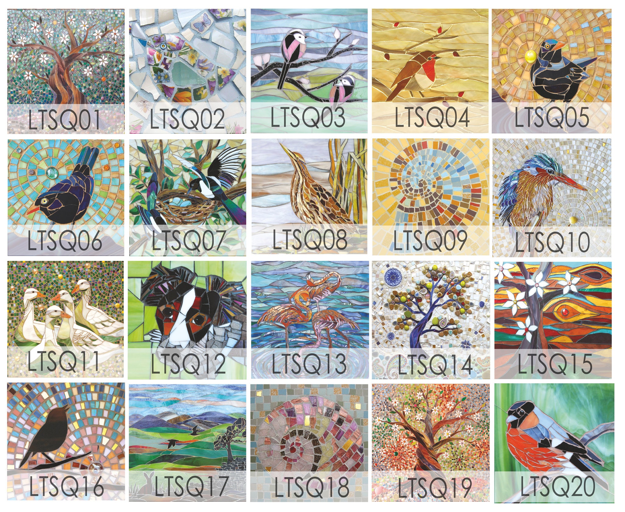 Esse Card Greetings Card for Him Autumn Tree Card Mosaic - Etsy